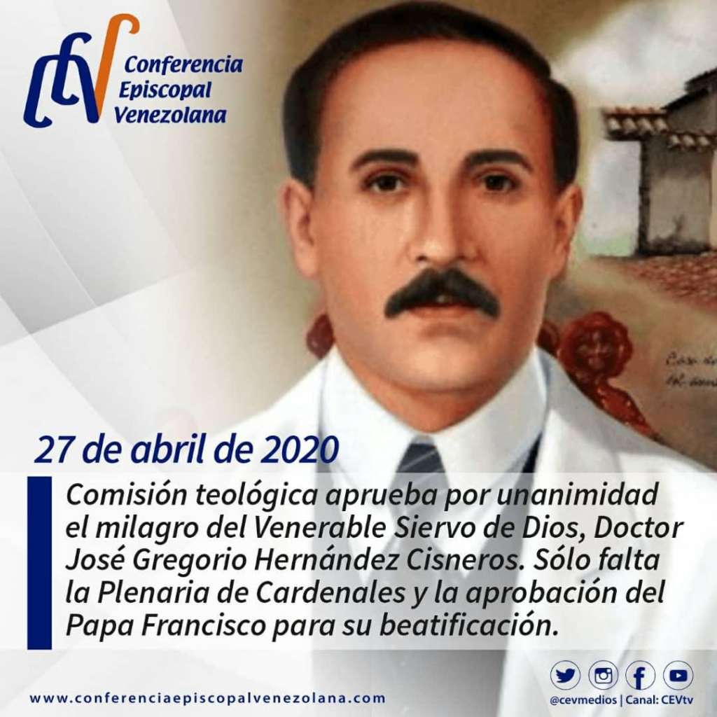 Comisión del Vaticano aprobó primer milagro de José Gregorio Hernández ...
