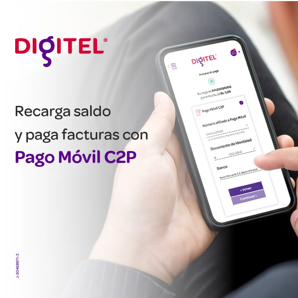 Digitel ofrece a sus usuarios el nuevo método Pago Móvil C2P - TACHIRA NEWS